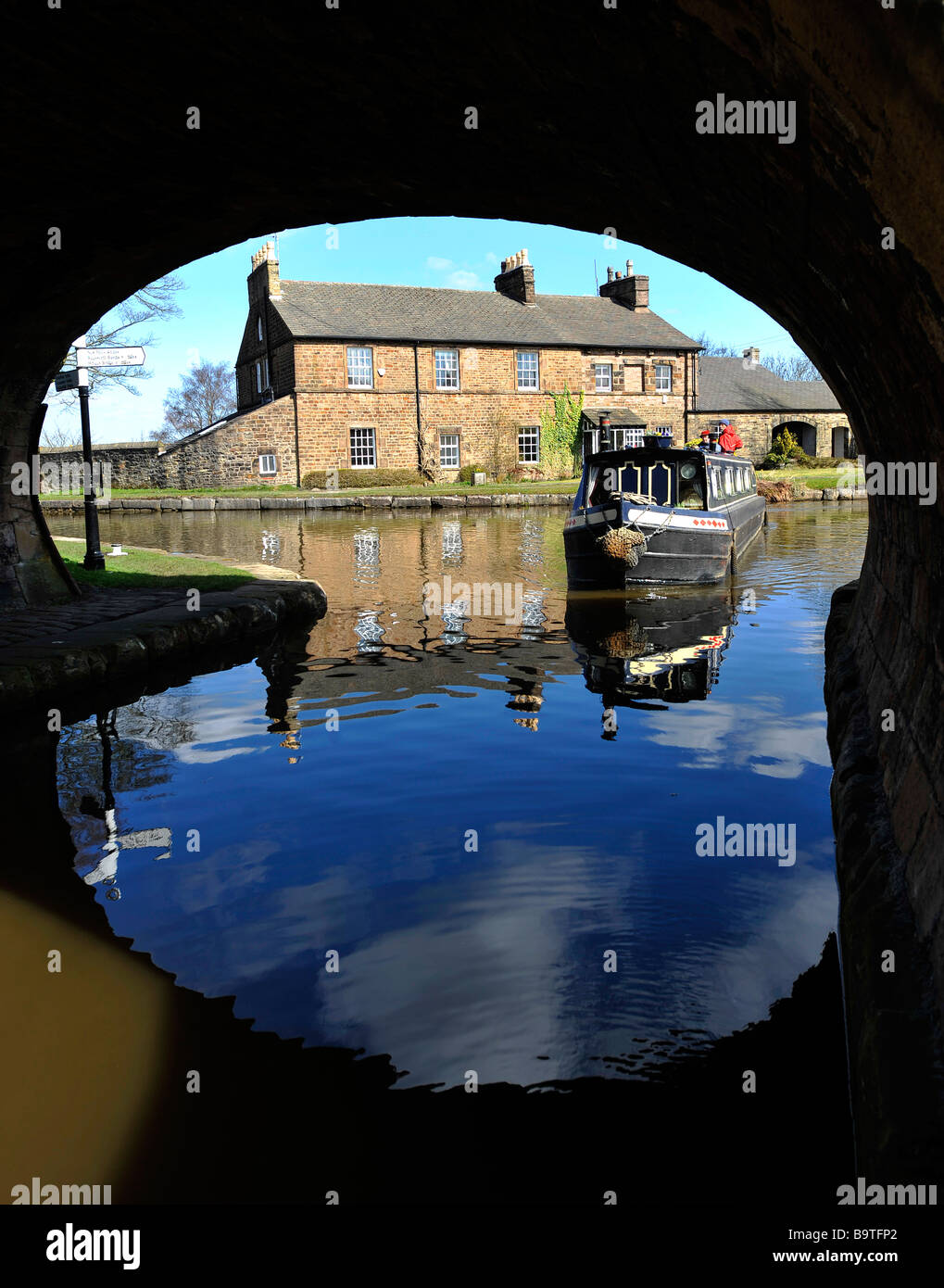 Picture shows the intersection where the Peak Forest Canal meets the ...
