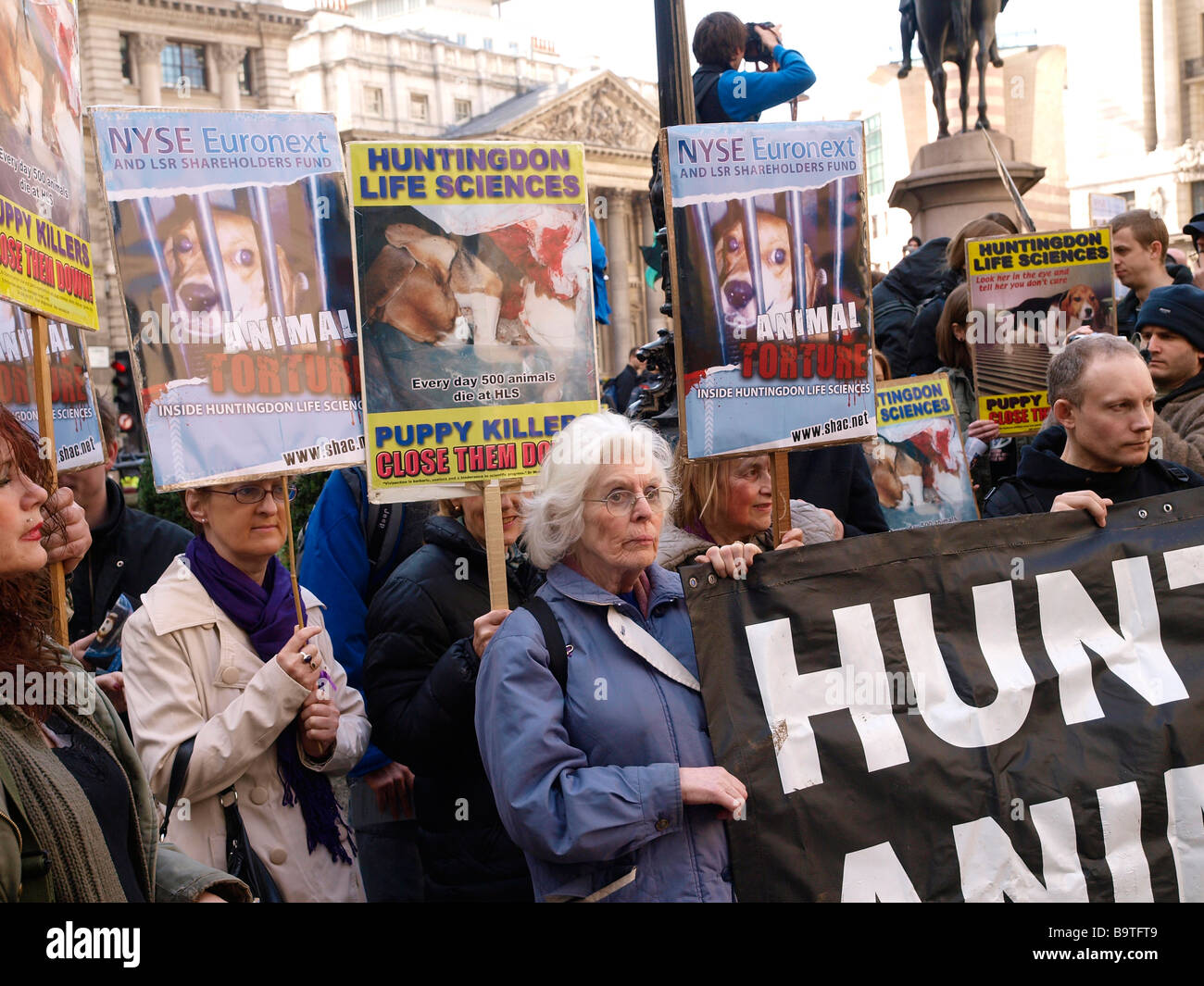 SHAC demonstration in London.The campaign Stop Huntingdon Animal ...