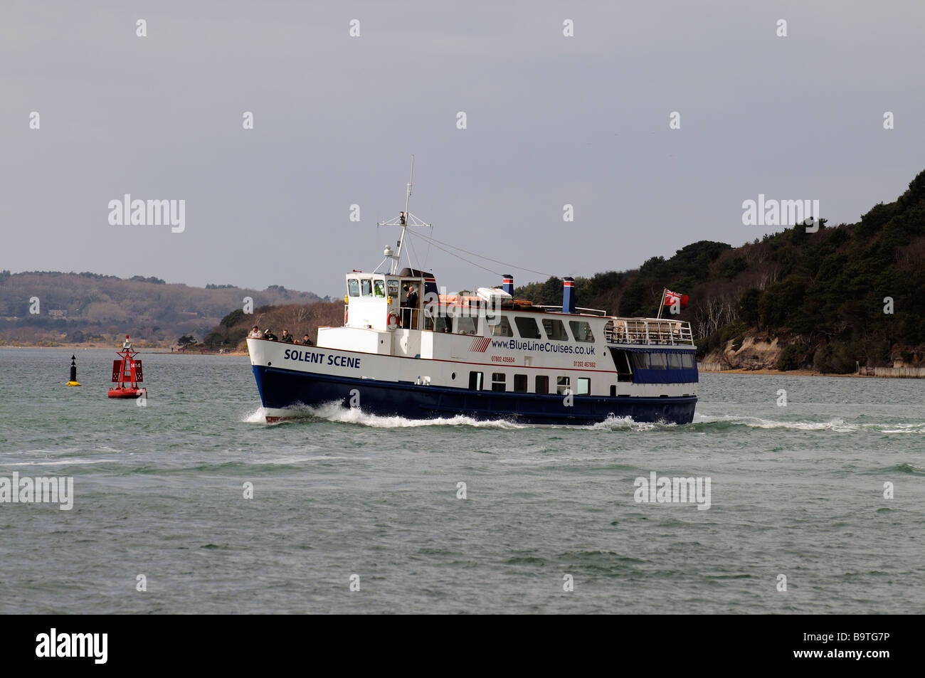 Blue Line Cruises tour boat Solent Scene sailing off Brownsea Island ...