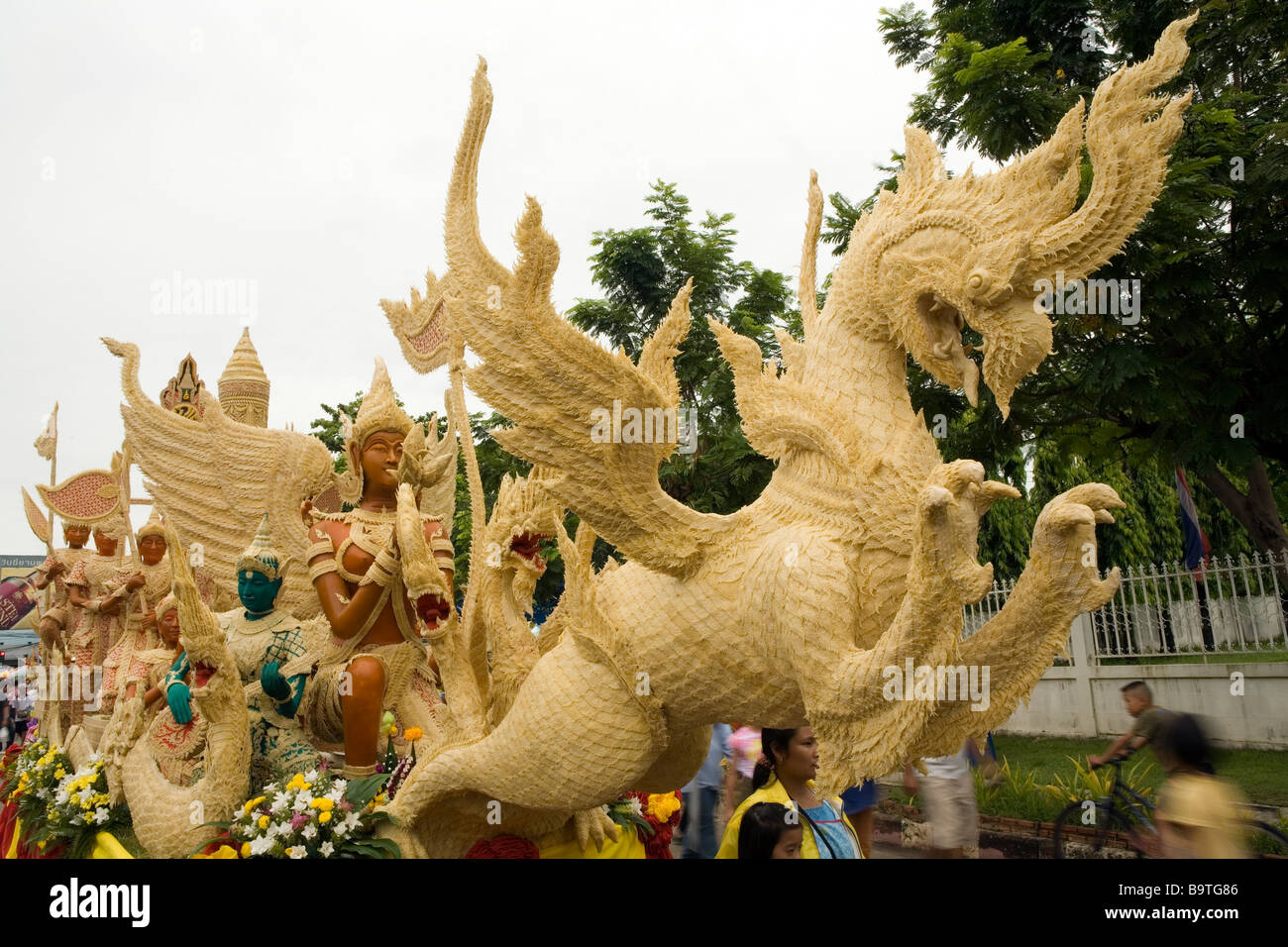 Khao Phansa (Candle and wax Festival) Ubon Ratachatani Thailand Stock ...