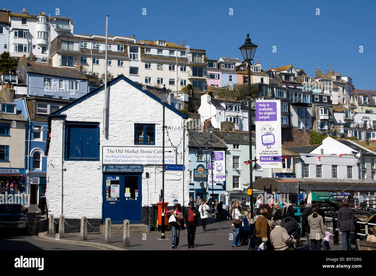 Brixham town centre hi-res stock photography and images - Alamy