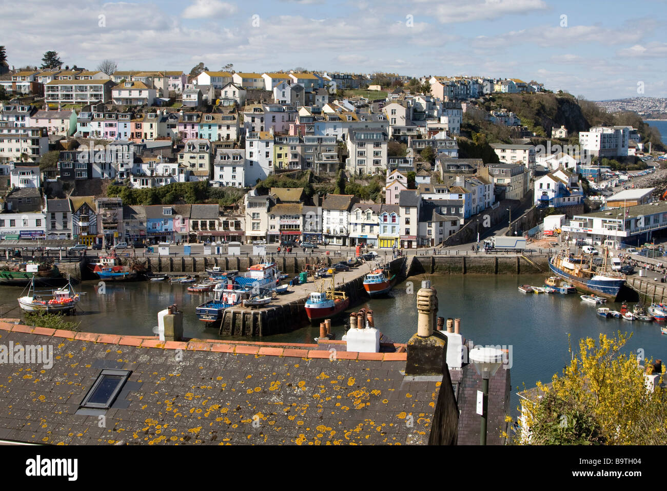 Brixham town centre hi-res stock photography and images - Alamy