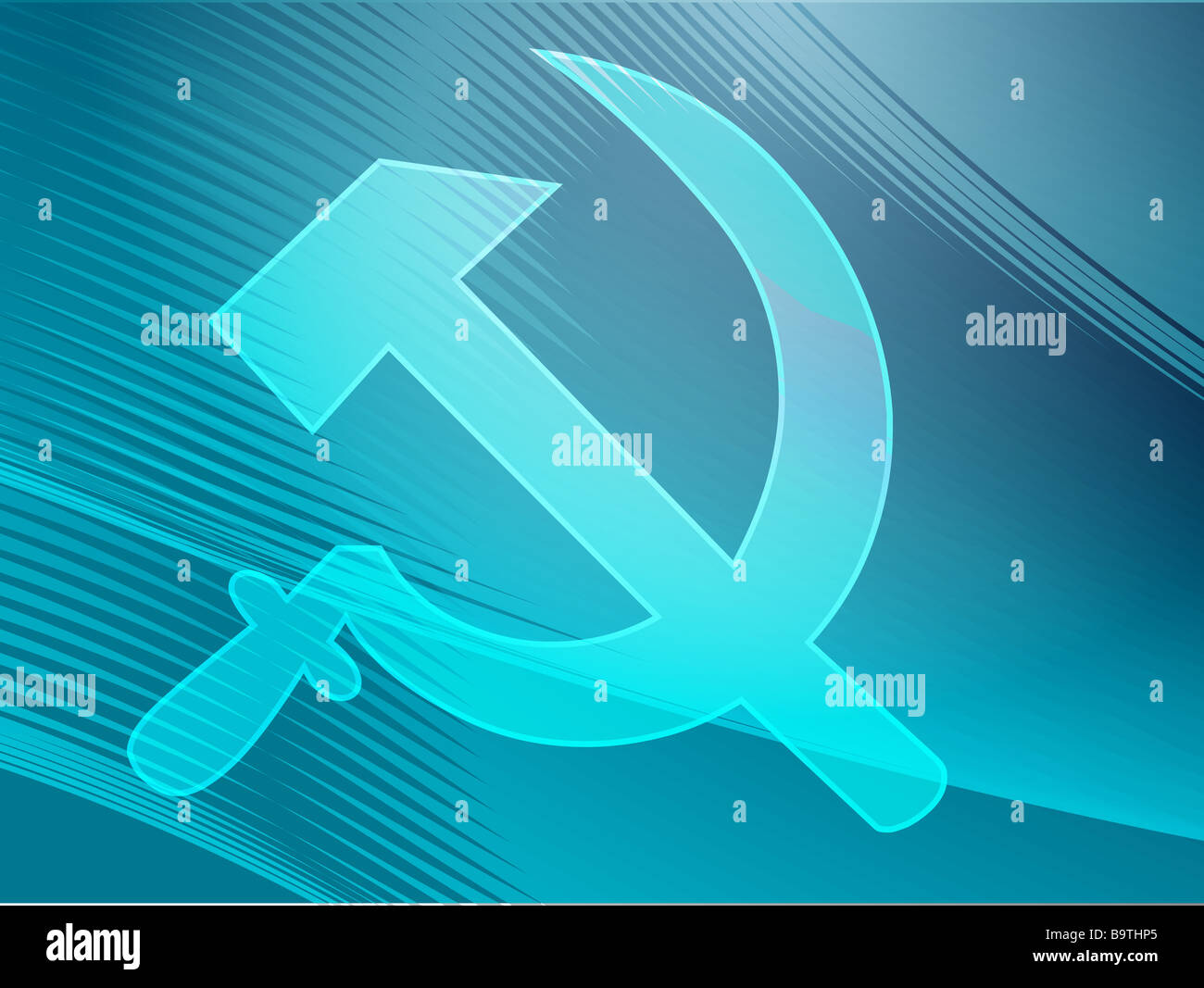 Soviet USSR hammer and sickle political symbol Stock Photo - Alamy