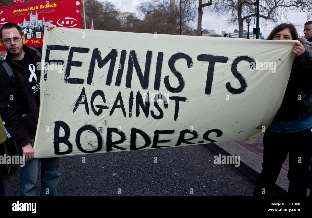 Feminists at a peace demonstration Stock Photo - Alamy