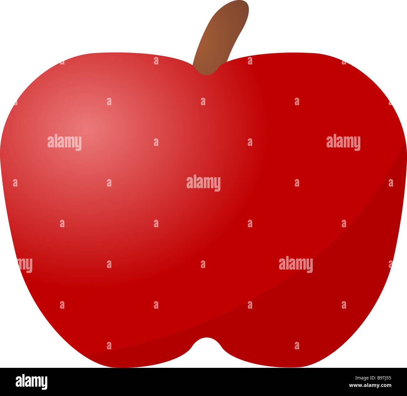 fruit icon chubby squarish style illustration Stock Photo - Alamy