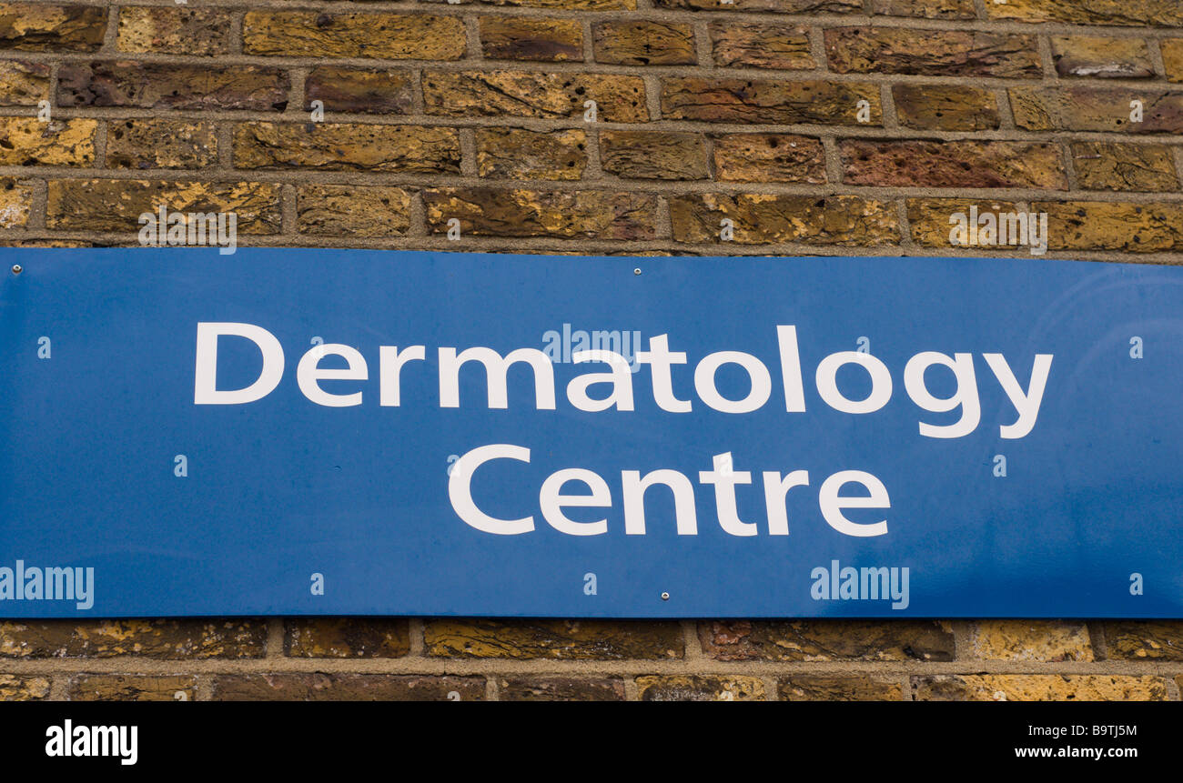 Dermatology Centre sign Stock Photo - Alamy