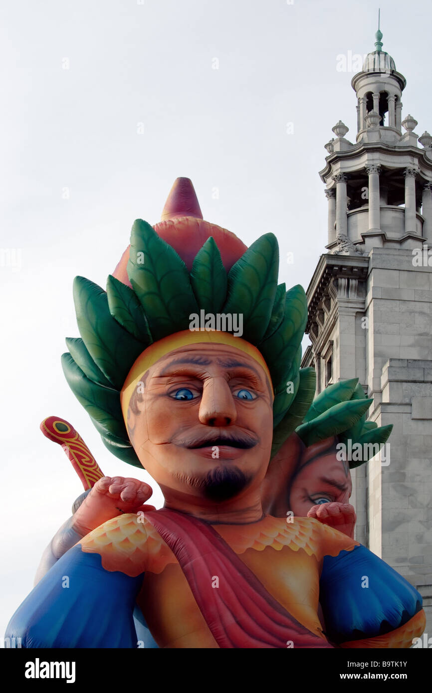 Giant inflatable figurines in the procession at the Lord Mayor's Show ...