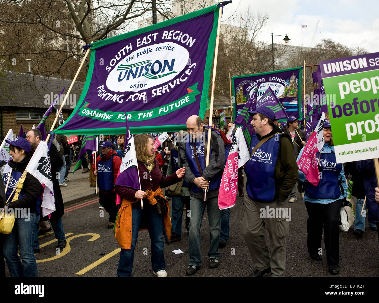 Unison protest hi-res stock photography and images - Alamy