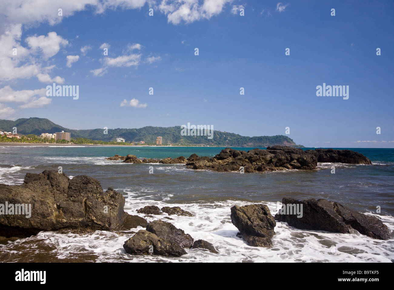 Overlooking Playa Jaco beach in the Puntarenas Province of central ...