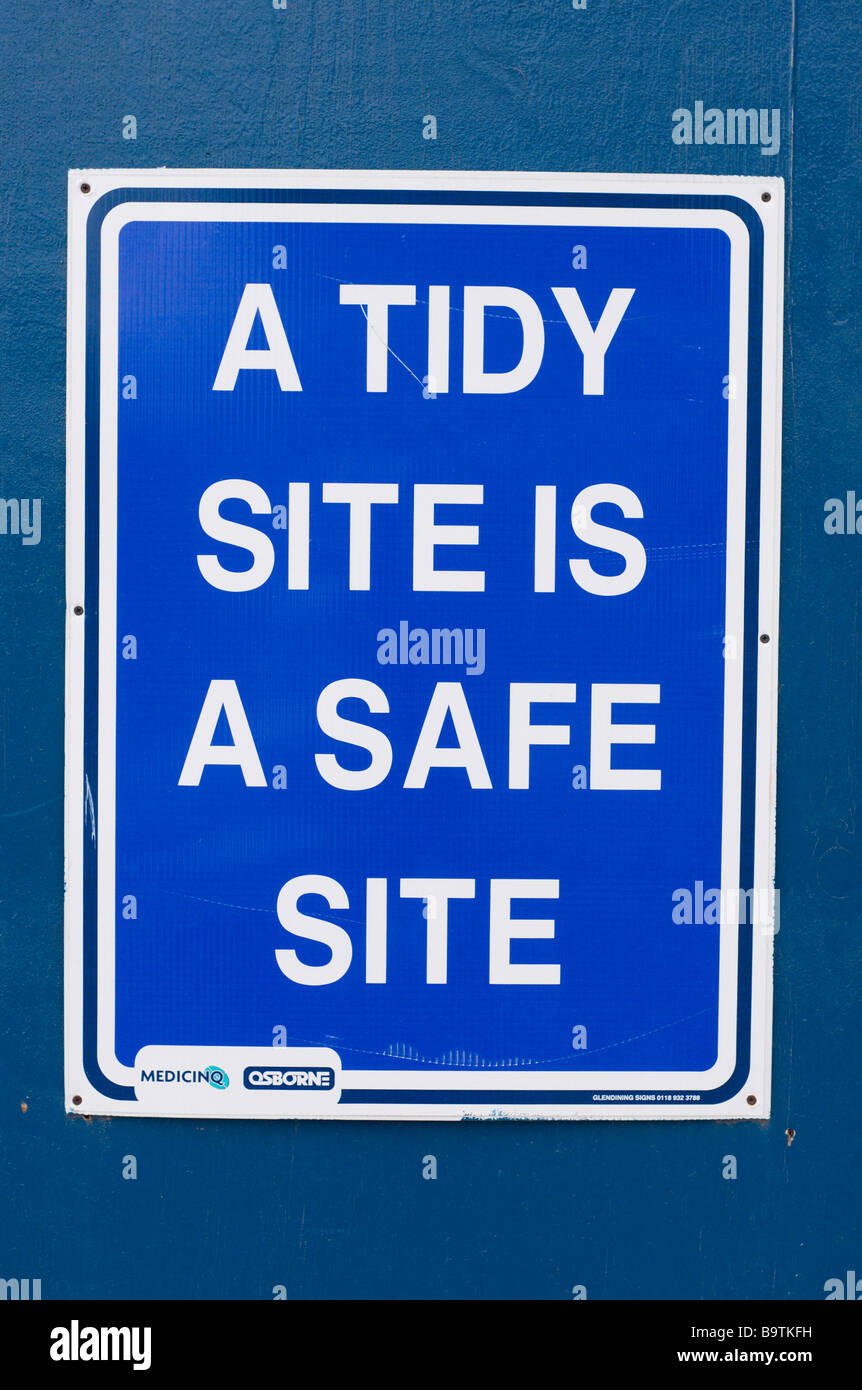 Construction site sign Stock Photo - Alamy