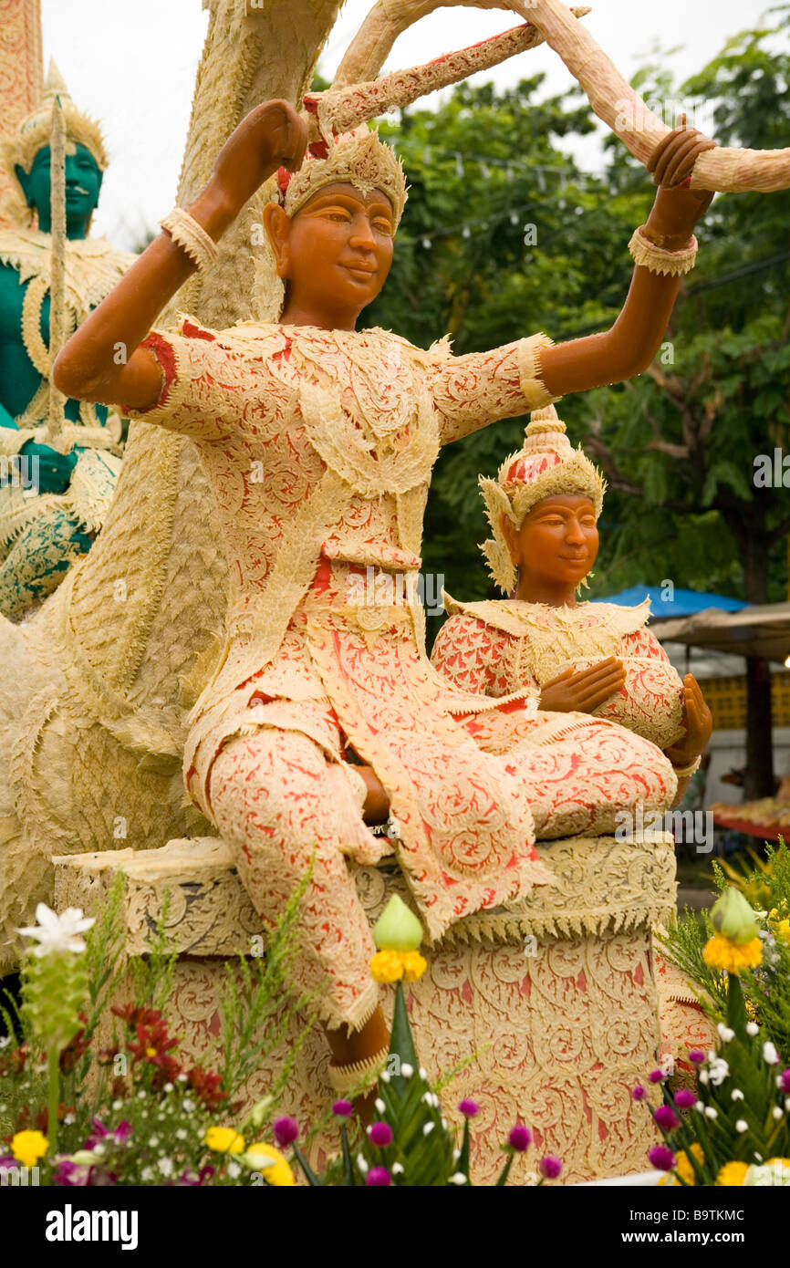 Khao Phansa (Candle and wax Festival) Ubon Ratachatani Thailand Stock ...