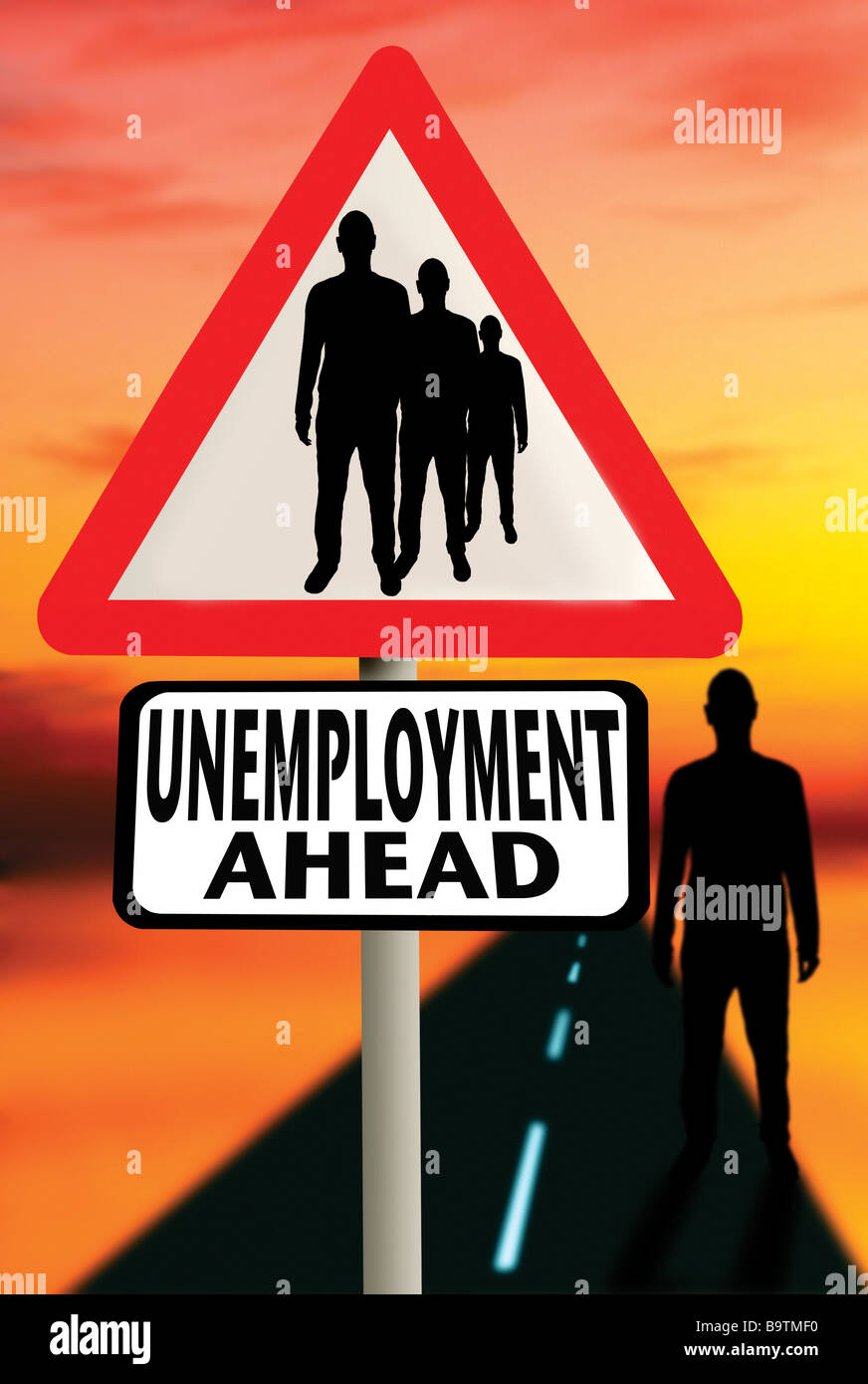 Unemployment Line Sign