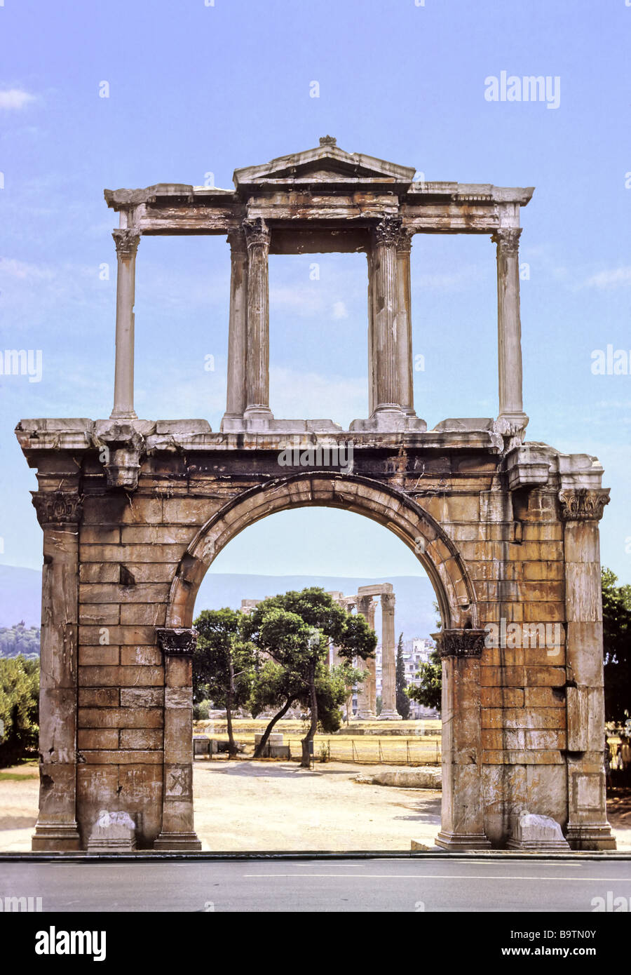 Hadrian's arch in Athens, Greece Stock Photo - Alamy