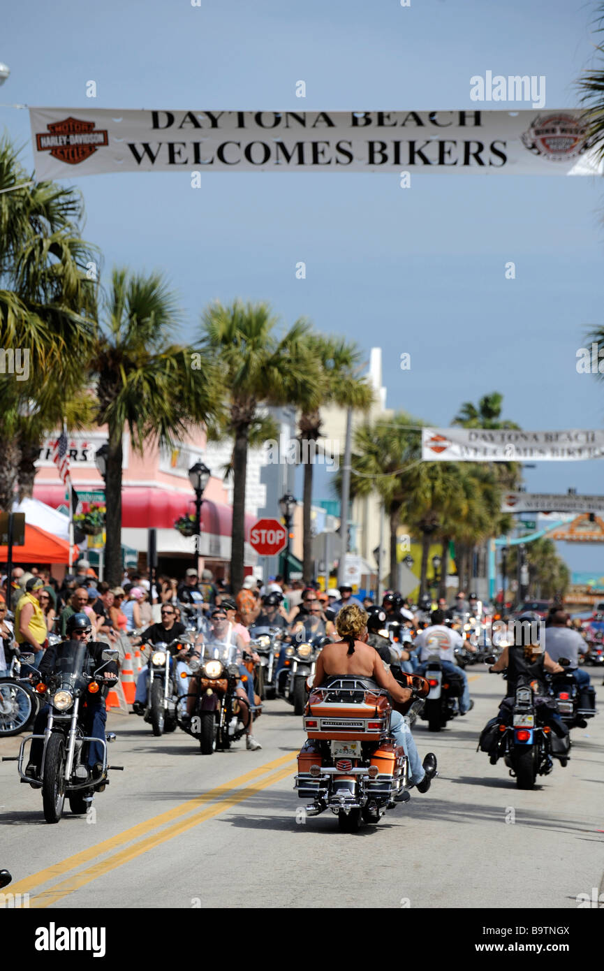 Daytona Beach Florida Biker Week motorcycle pilgrimage annual event ...