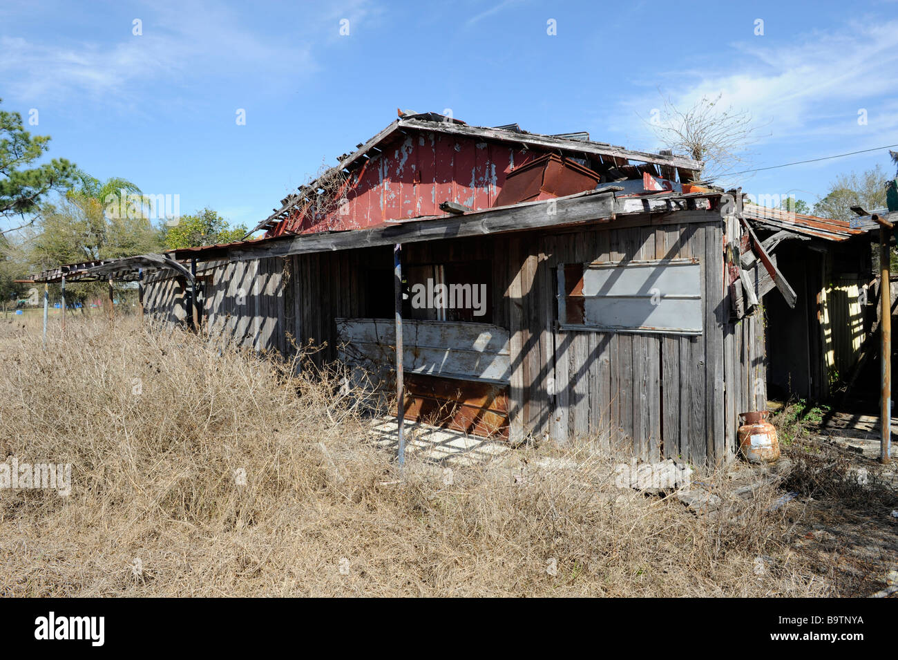 Abandoned shack use for homes by homeless people near Orlando Florida ...
