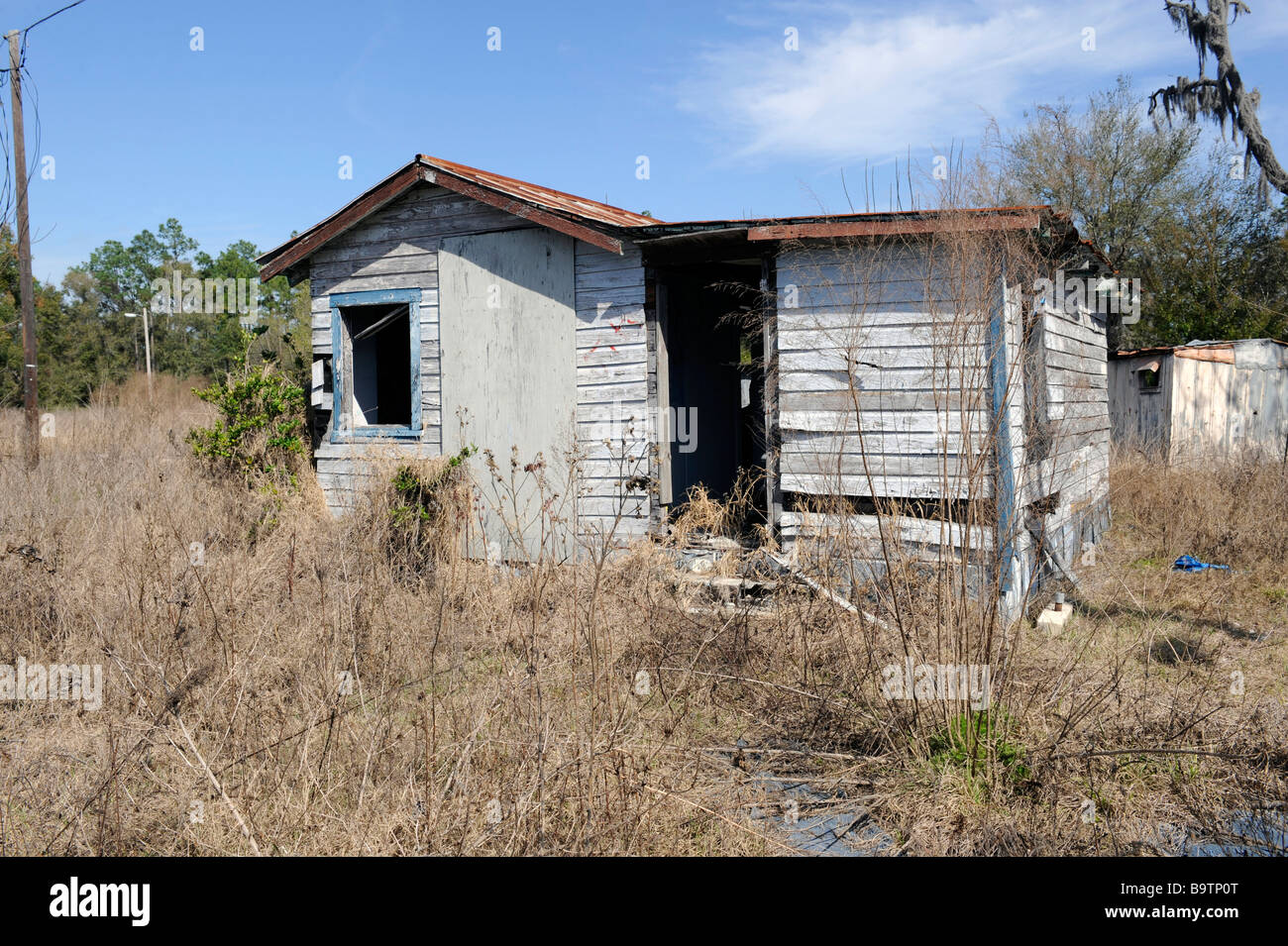 Abandoned shack use for homes by homeless people near Orlando Florida ...