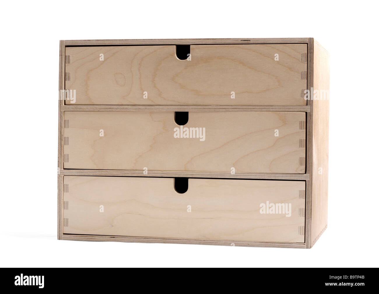 Wooden drawers on white background Stock Photo - Alamy