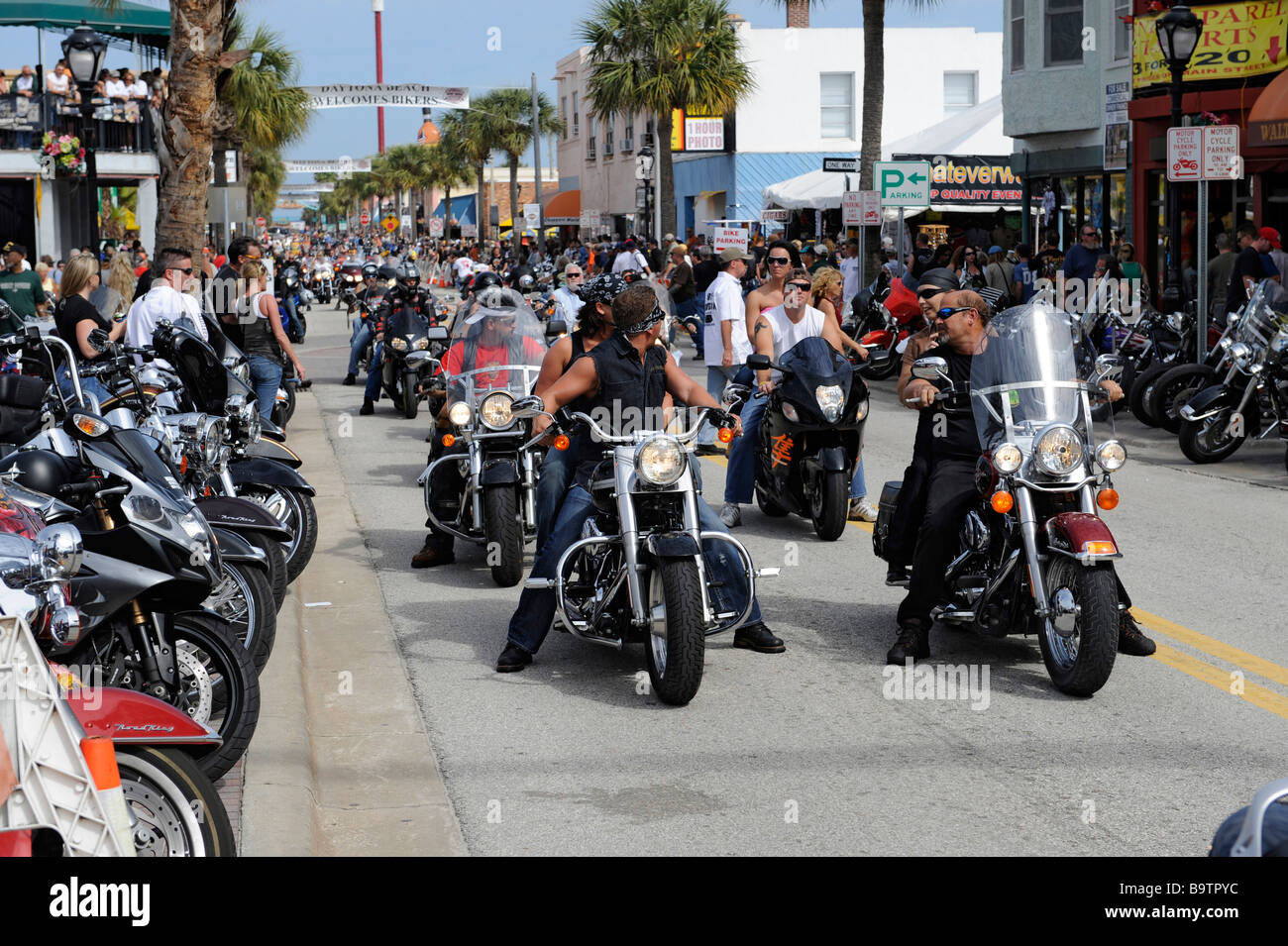 Daytona Beach Florida Biker Week motorcycle pilgrimage annual event ...