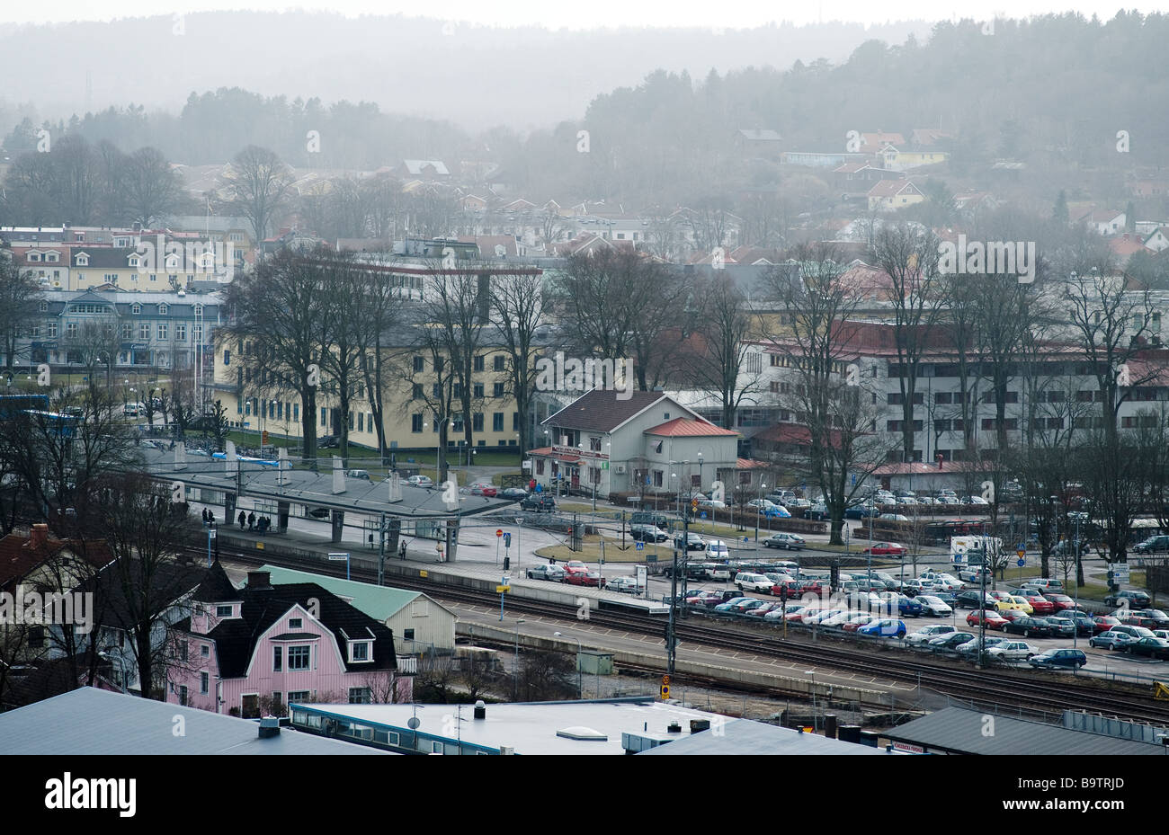Swedish village, Kungsbacka Stock Photo - Alamy