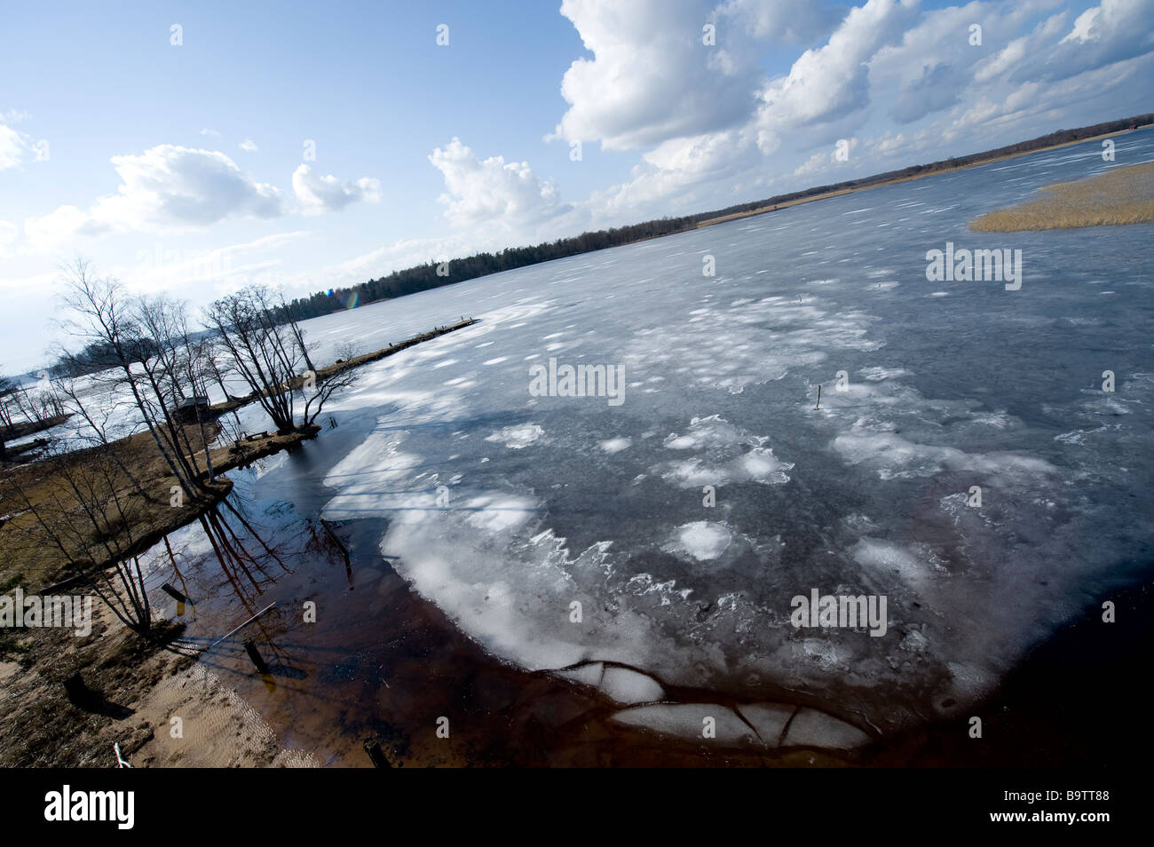 Aerial photography frozen lake from hi-res stock photography and images ...