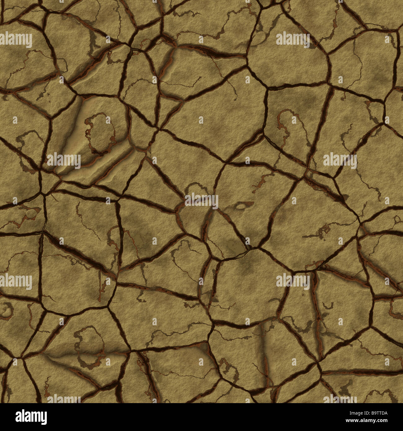Cracked parched earth ground surface texture illustration Stock Photo ...