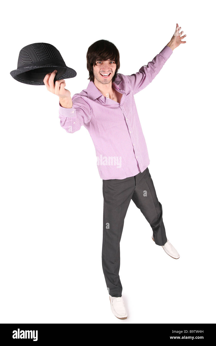 Black hat in hand hi-res stock photography and images - Alamy