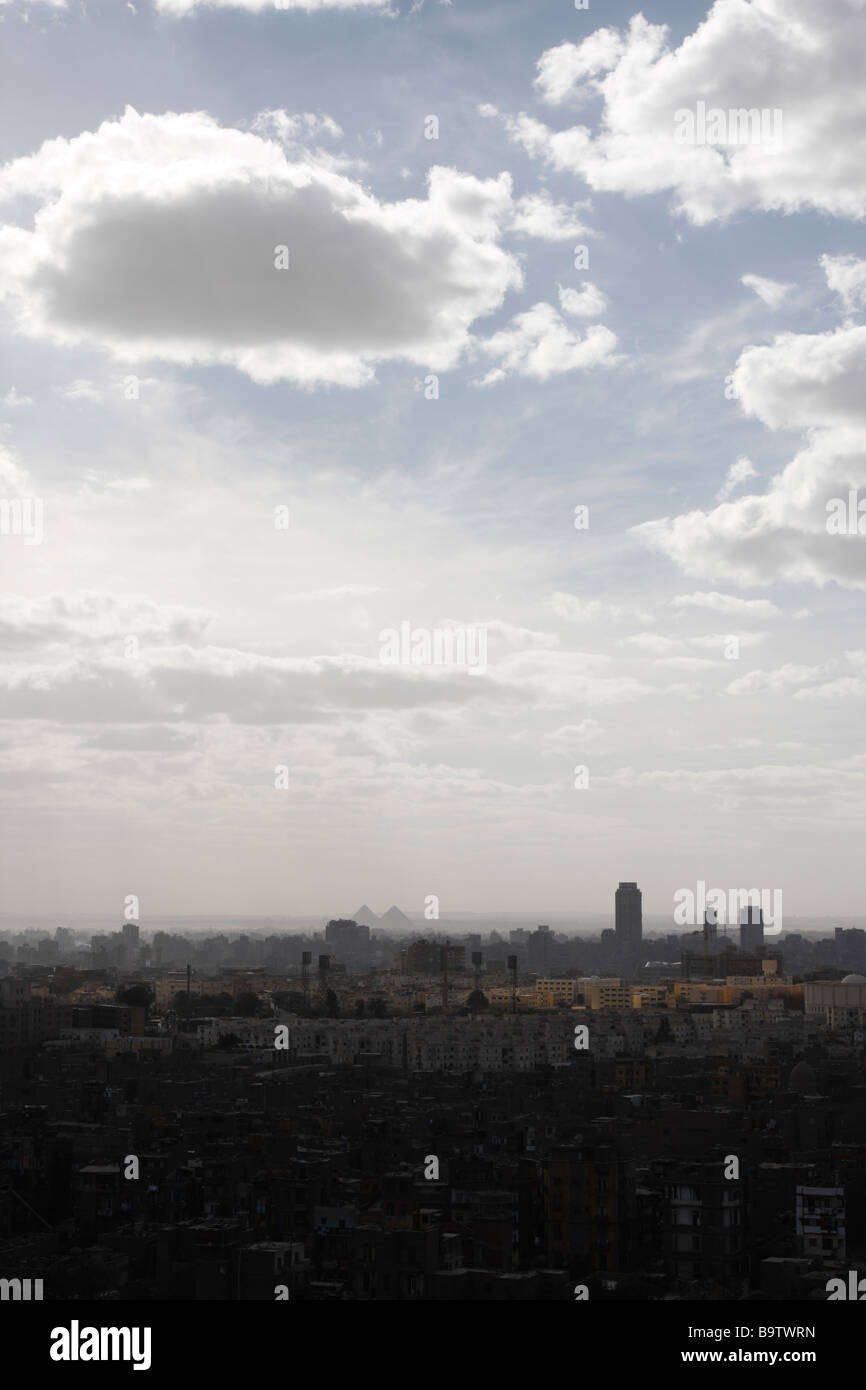 View cairo pyramids from citadel hi-res stock photography and images ...