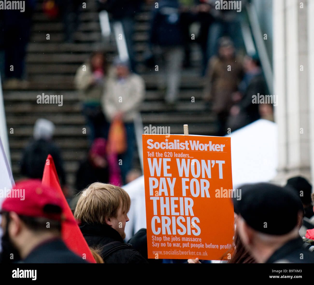 Protesters at a peace demonstration Stock Photo - Alamy