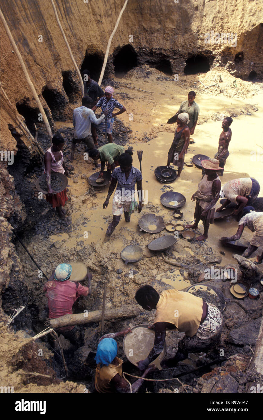 Open pit Gold mining near quibdo Choco Stock Photo - Alamy