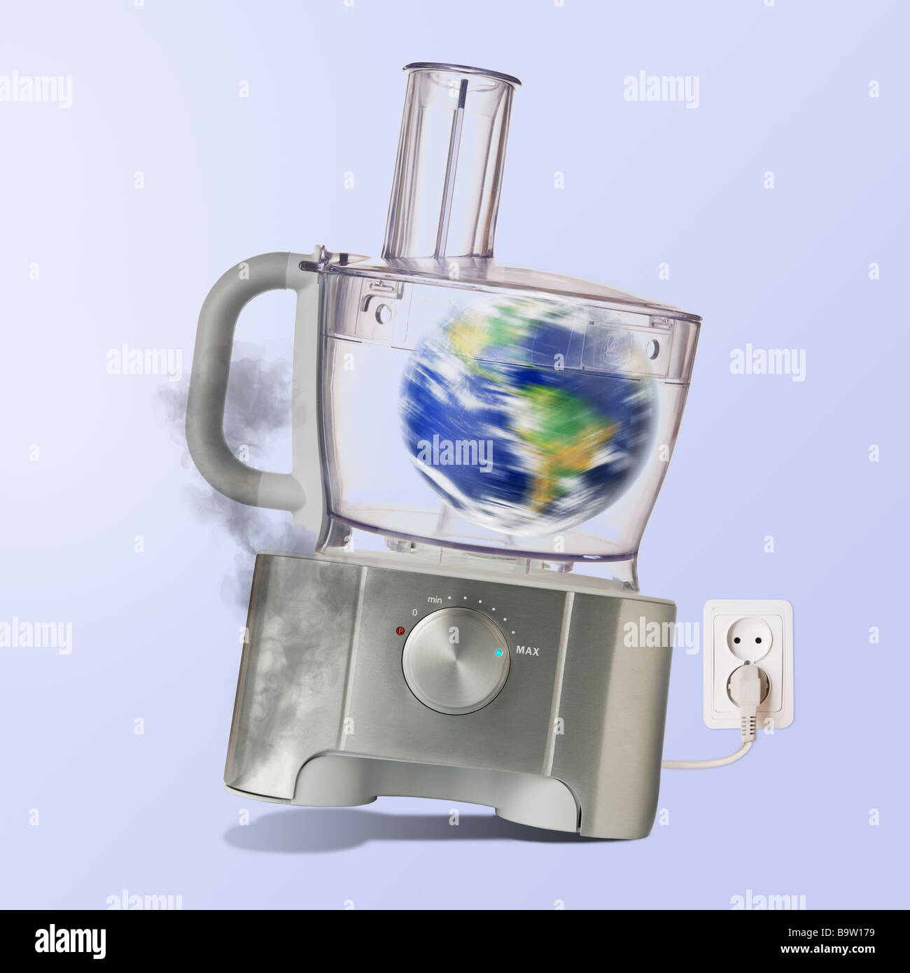 Earth rolling fast in a overheated mixer Stressful high speed and wrong ...