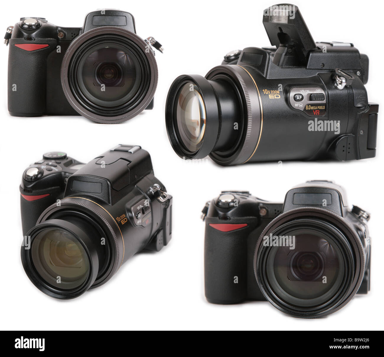 Modern photo digital camera four view Stock Photo - Alamy