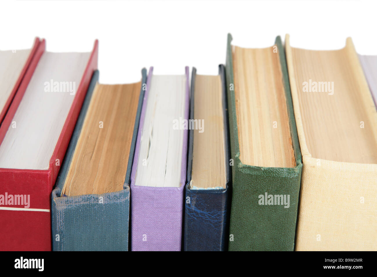 Stack of books close-up Stock Photo - Alamy