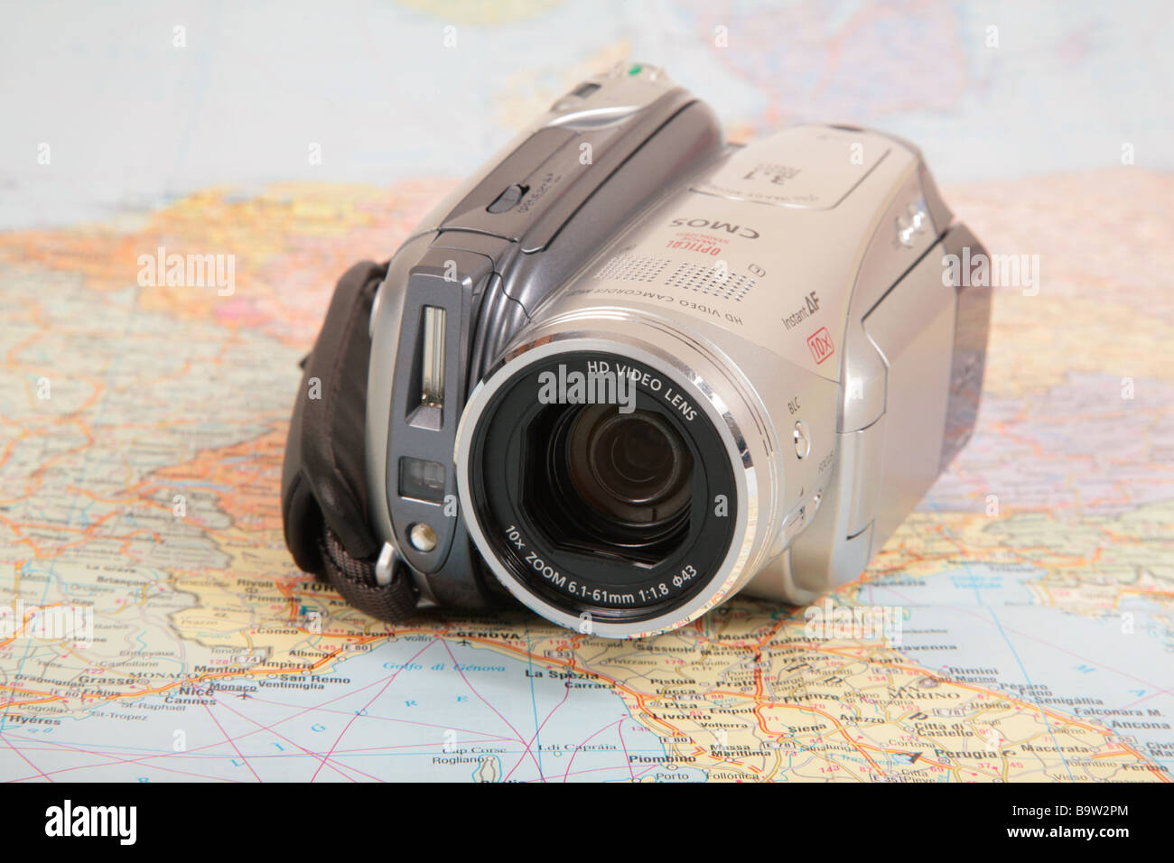 video-camera on map of europe Stock Photo - Alamy