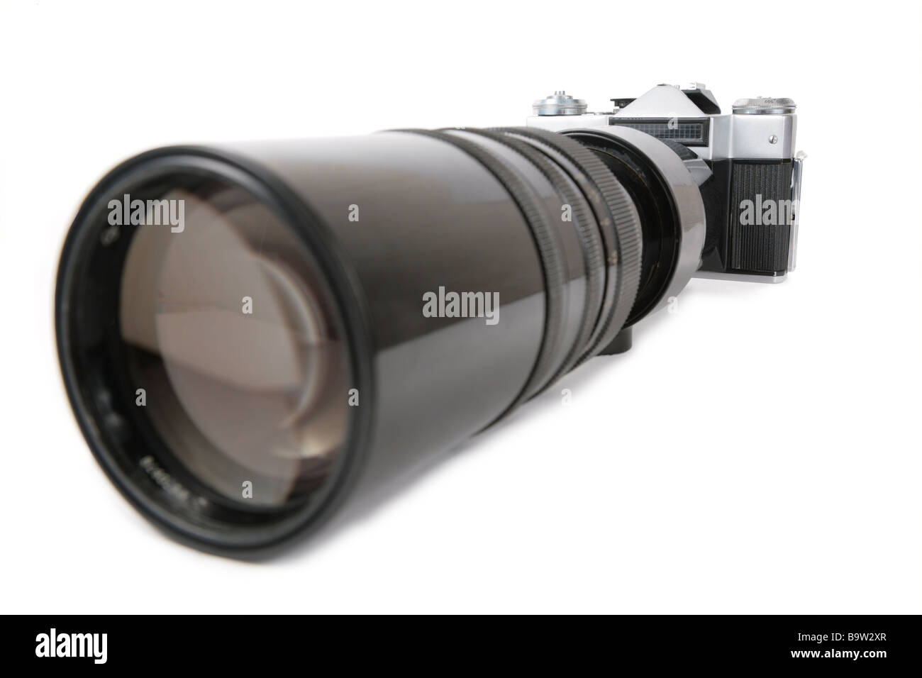 Camera with large lens 2 Stock Photo - Alamy