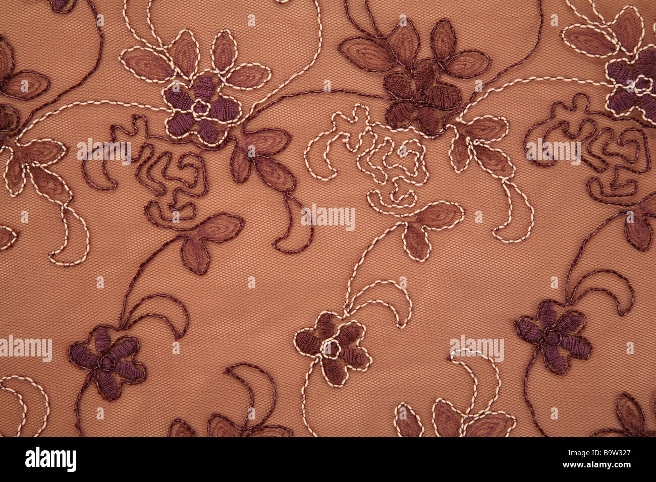 flower textile brown texture Stock Photo - Alamy
