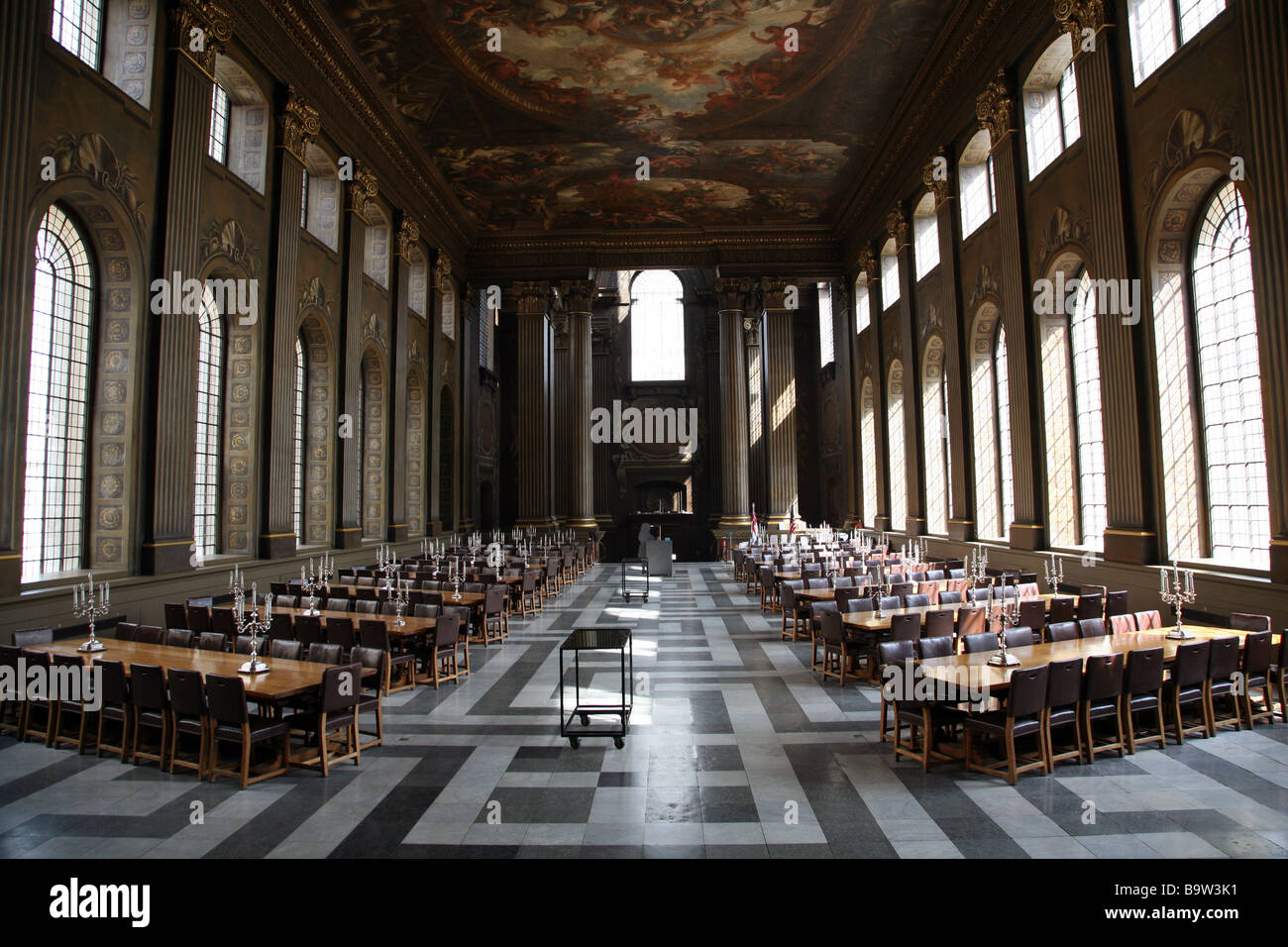 Painted Hall, Old Royal Naval College, Greenwich, London Stock Photo ...
