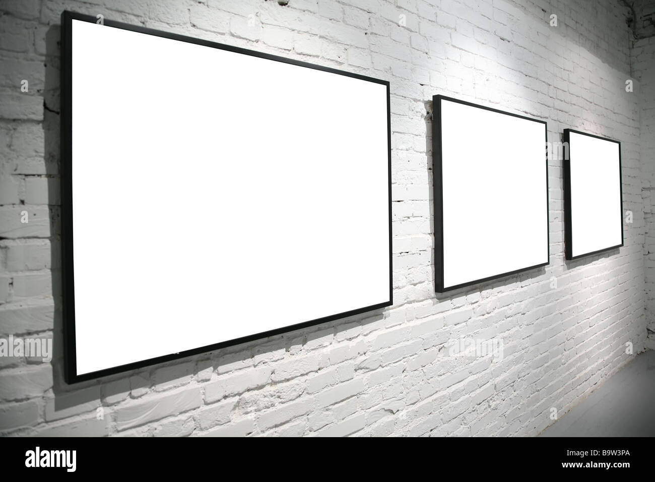 frames on brick wall Stock Photo - Alamy