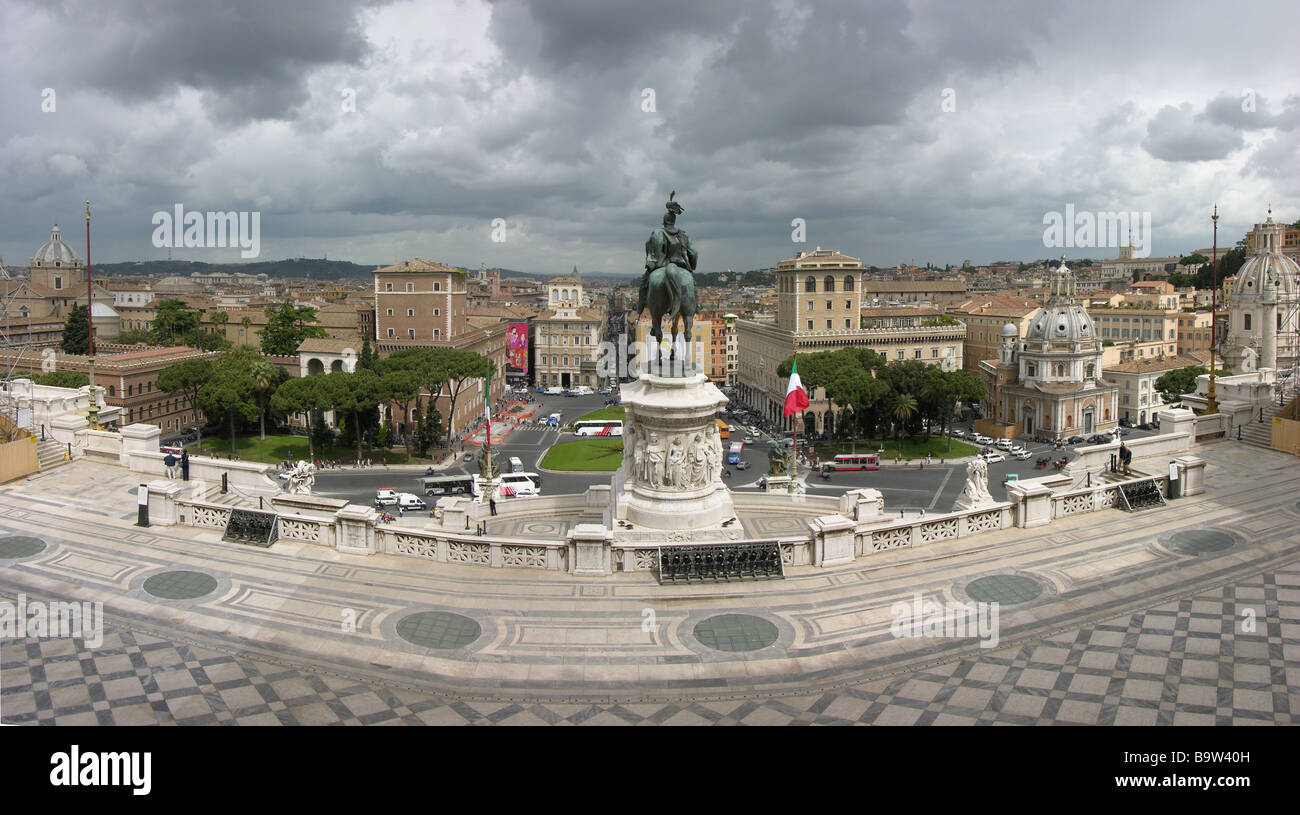 Panorama monument king vittorio hi-res stock photography and images - Alamy