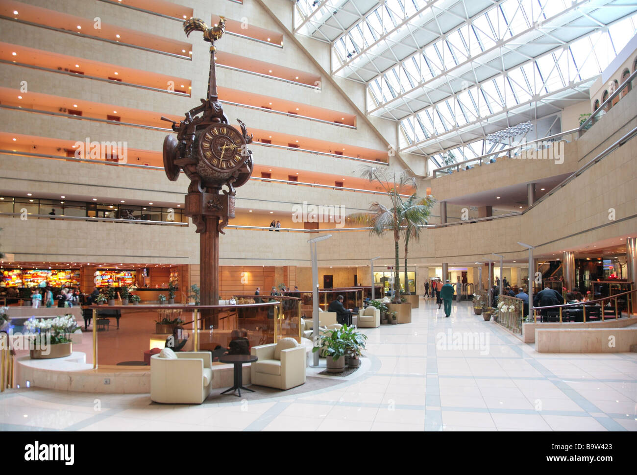 clock in trade center Stock Photo - Alamy
