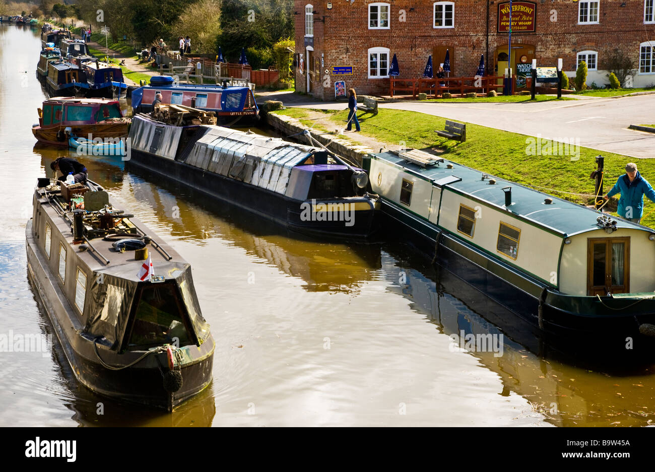 The Kennet and Avon Canal at Pewsey Wharf Wiltshire England UK Stock ...