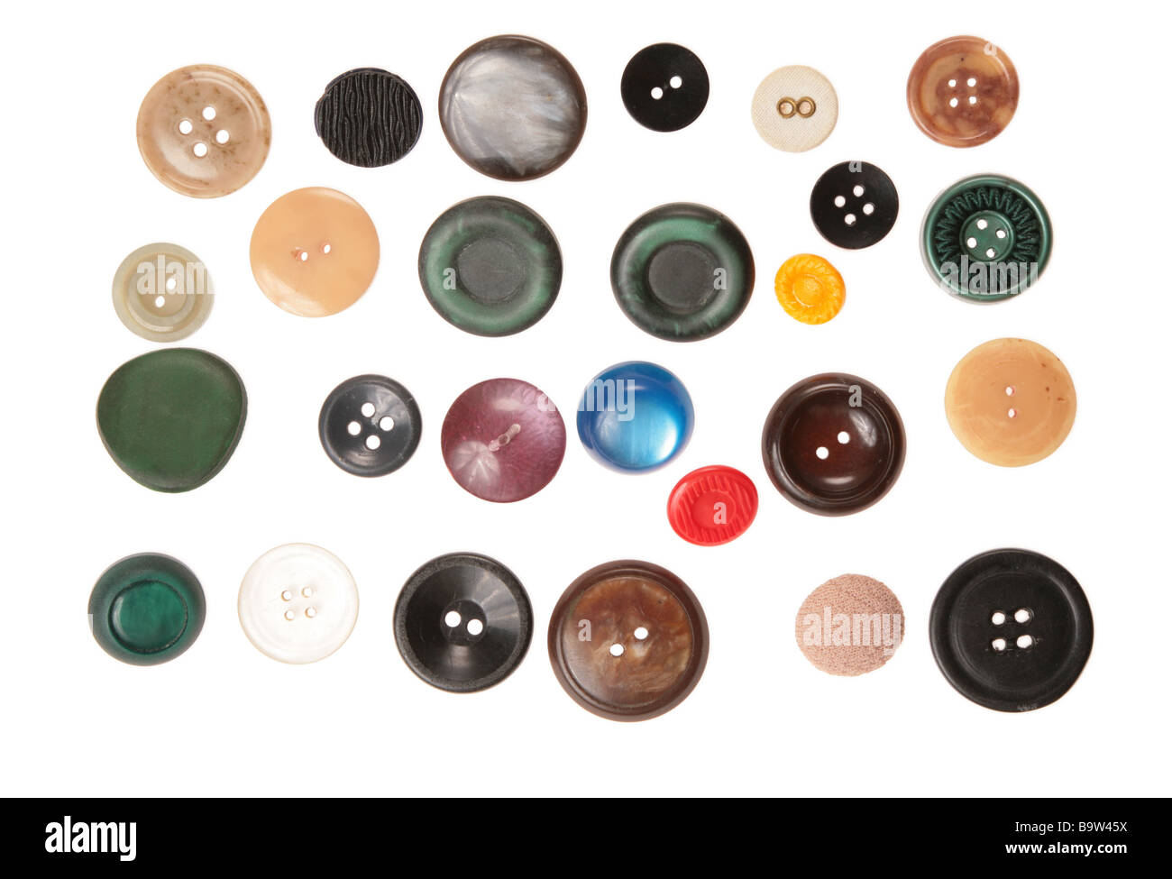 Buttons fasteners Cut Out Stock Images & Pictures - Alamy