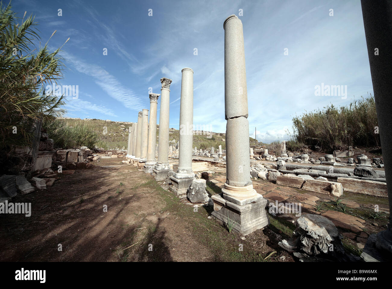 HISTORIC ROMAN COLUMNS PAMPHYLIA TURKEY PERGE TURKEY 19 November 2007 ...