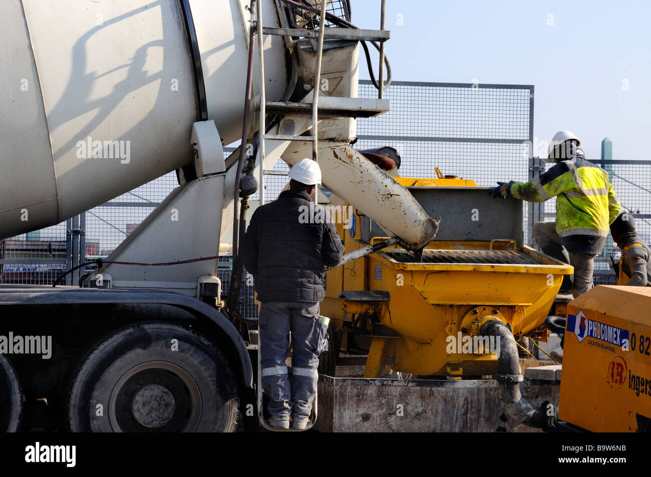Paris France, Construction Site in "Paris Rive Gauche" Site ...