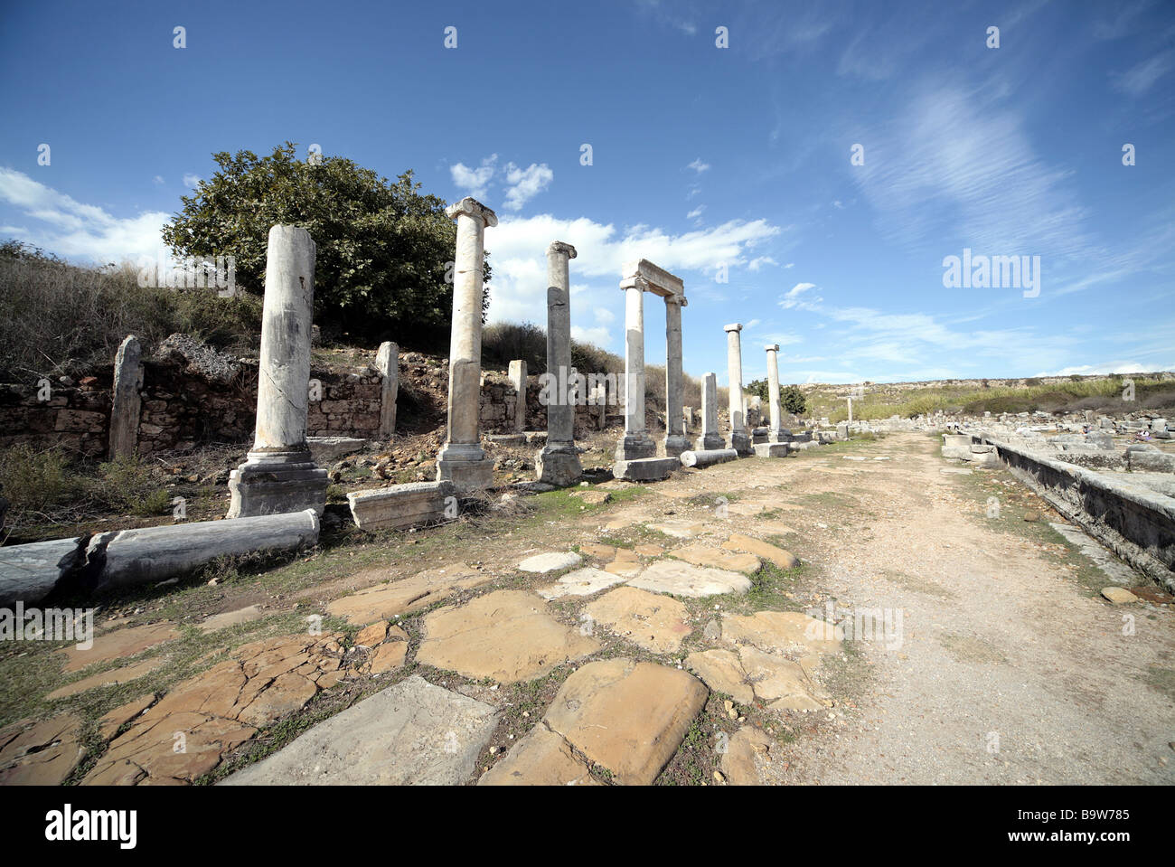 HISTORIC ROMAN COLUMNS PAMPHYLIA TURKEY PERGE TURKEY 19 November 2007 ...