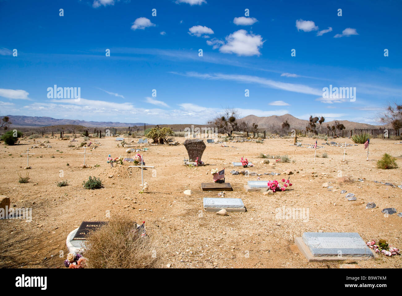 Desert graveyard, Chloride, Arizona, USA Stock Photo - Alamy