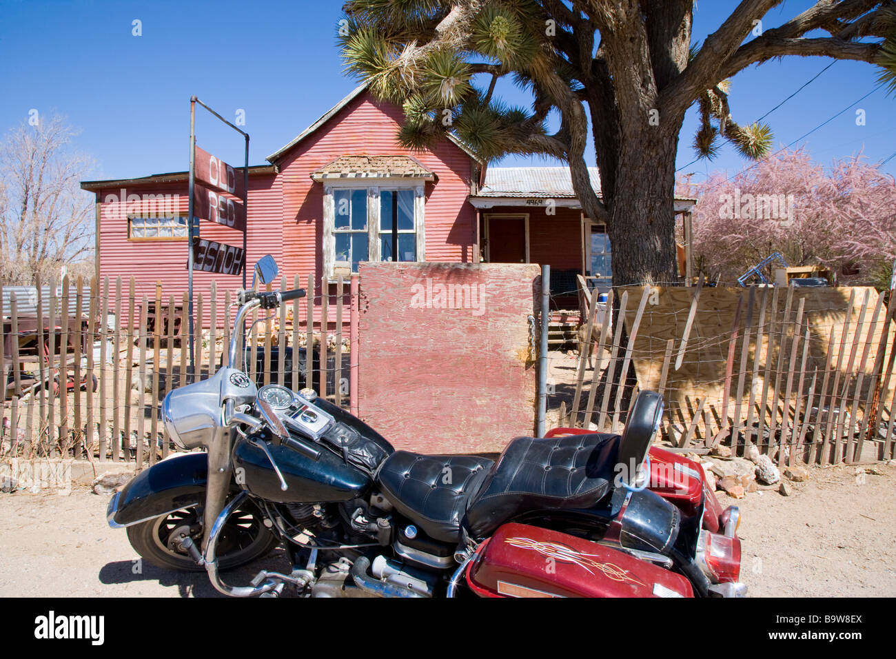 Ramshackle buildings in the Wild West Mining Town of Chloride, Arizona ...