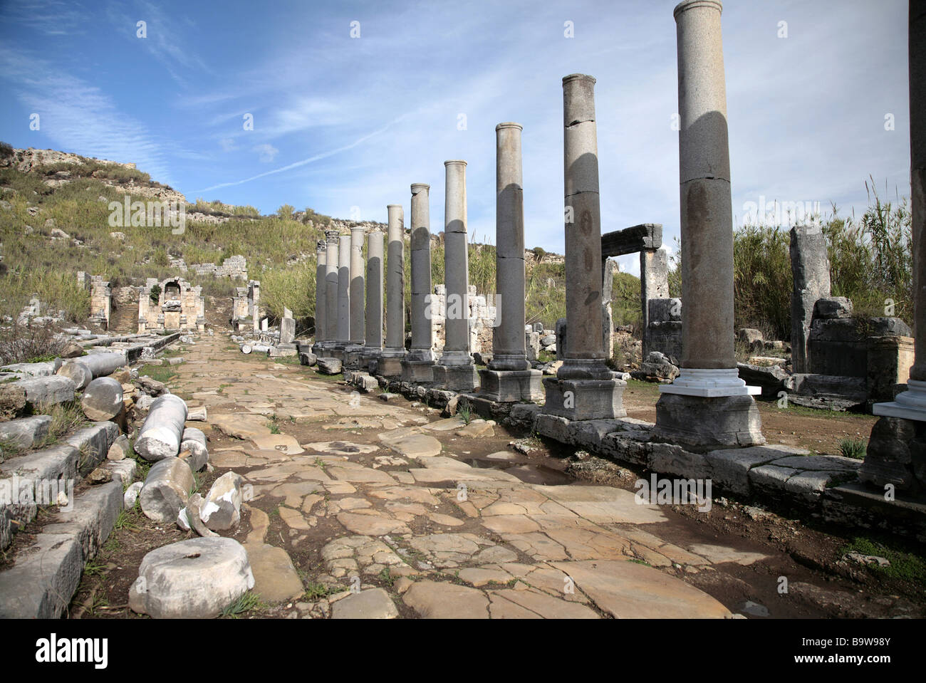 HISTORIC ROMAN COLUMNS PAMPHYLIA TURKEY PERGE TURKEY 19 November 2007 ...
