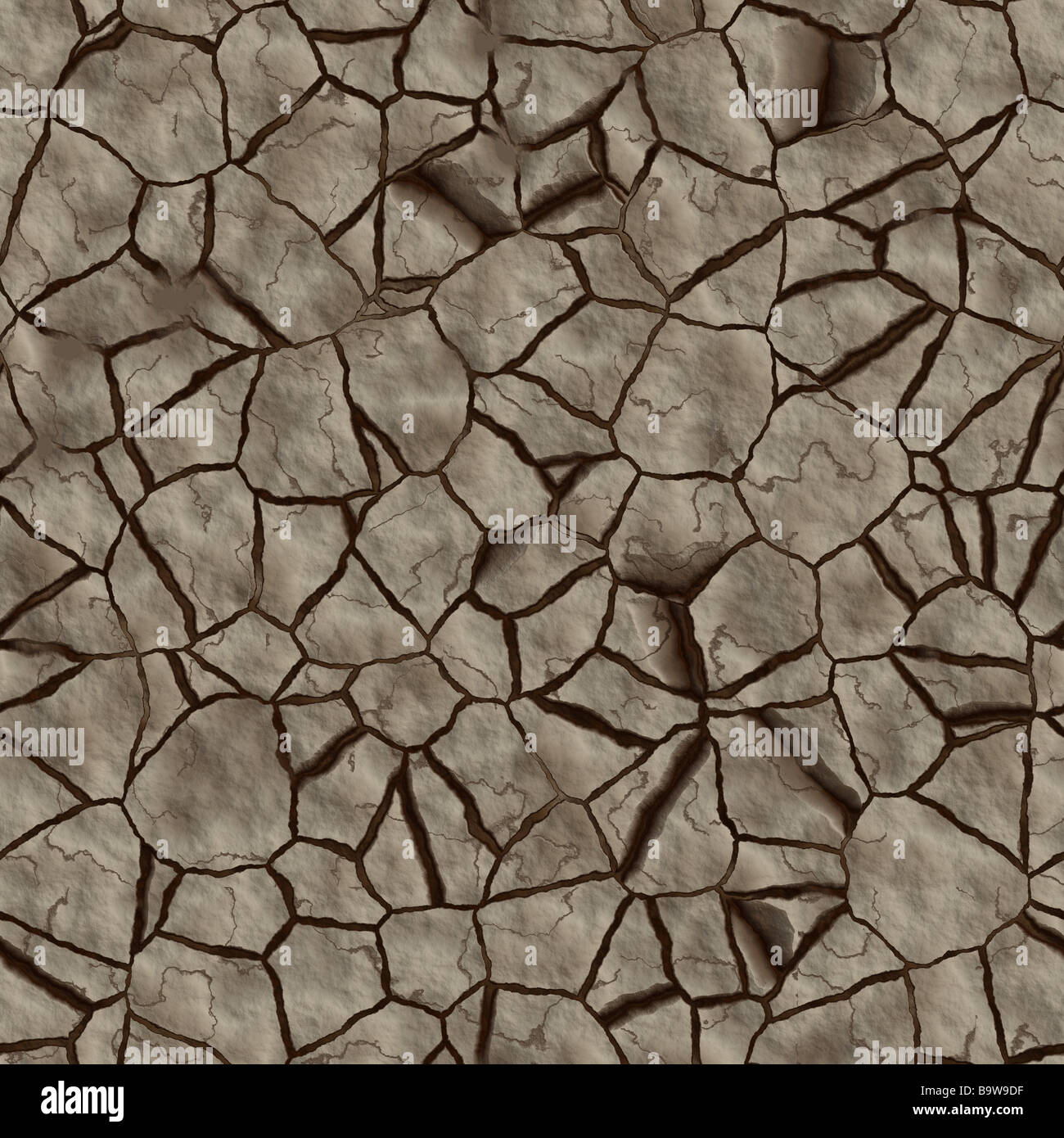Cracked parched earth ground surface texture illustration Stock Photo ...