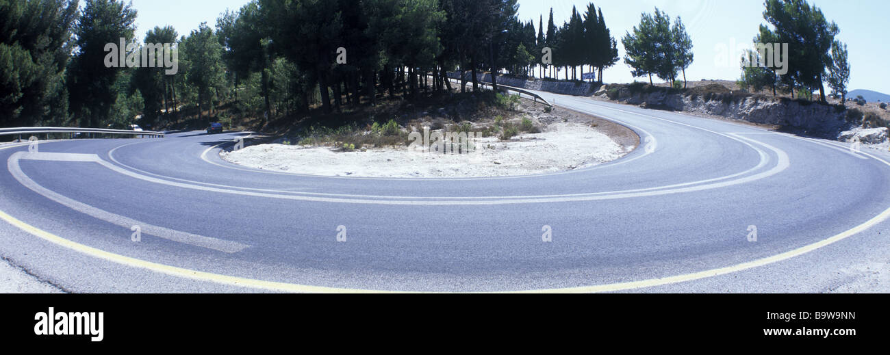 U shaped road hi-res stock photography and images - Alamy