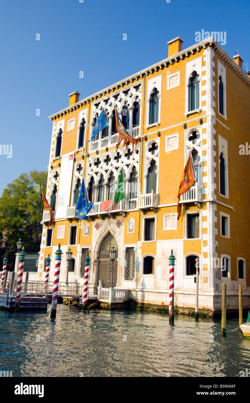 The Grand Canal of Venice Italy with Venetian architecture boats and ...